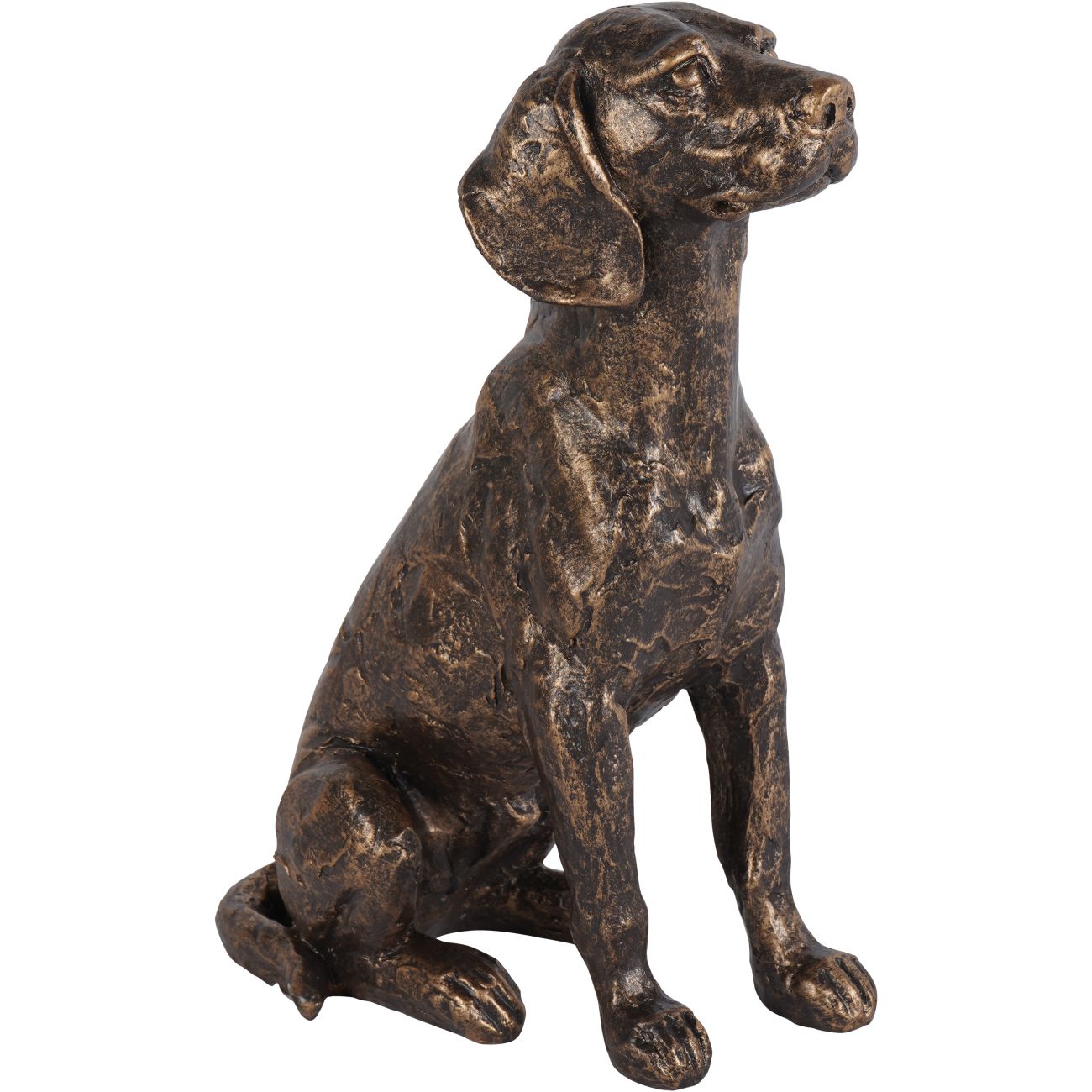 Laura Ashley Bronze Large Sitting Dog Sculpture - Elegant Home DŽcor by ...